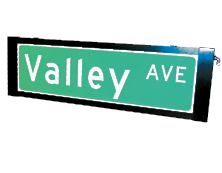 Temple Edge-Lit Razor Side Access Sign - MoboTrex